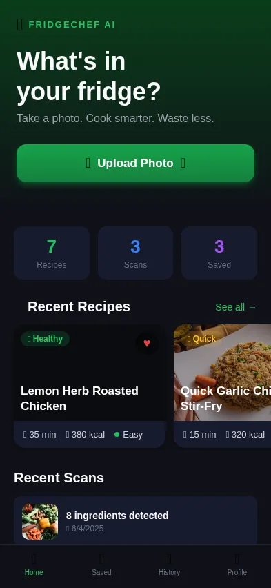 FridgeChef AI