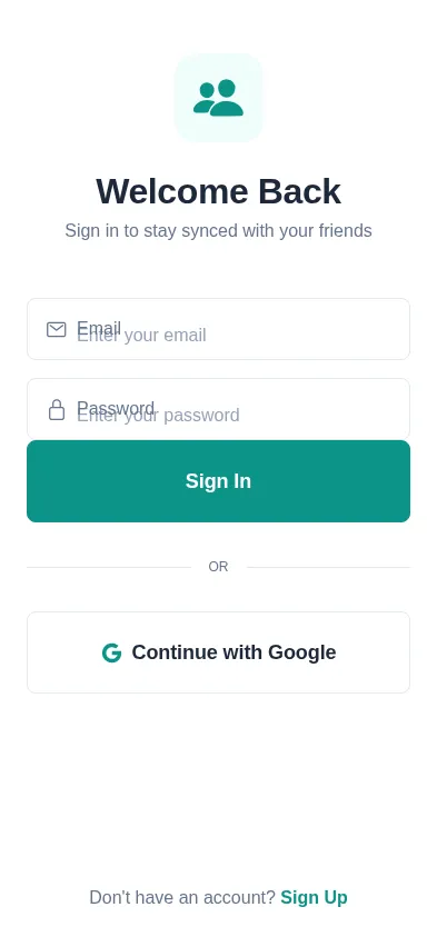 FriendSync App