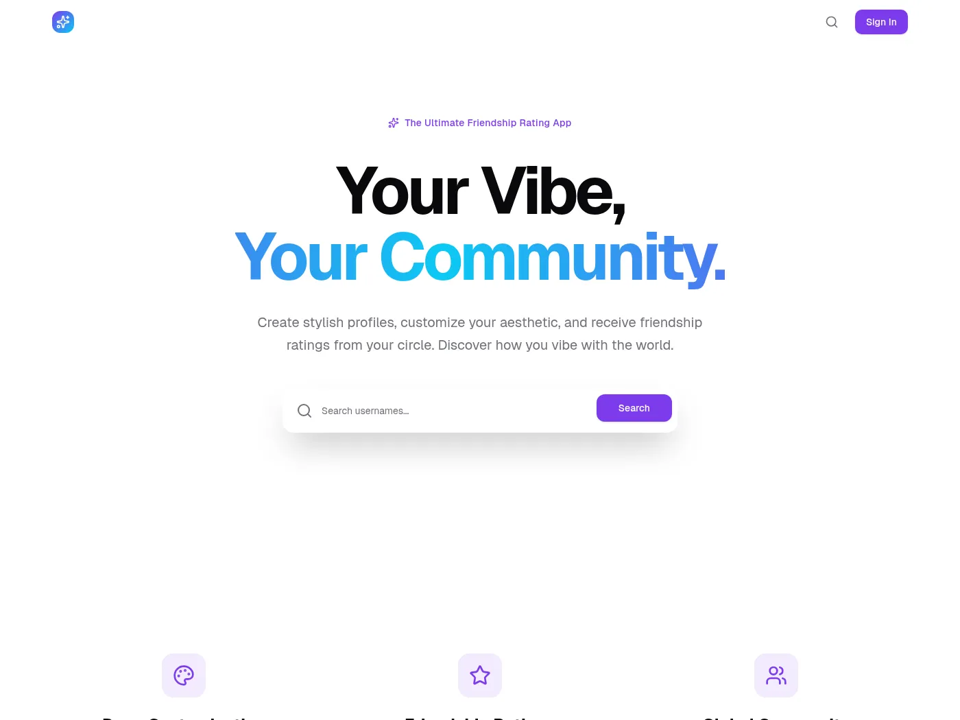 FriendVibe Profiles