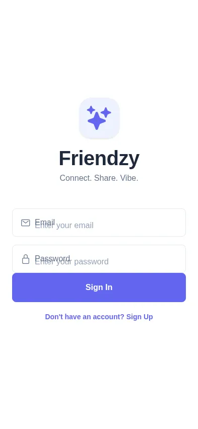 Friendzy Social App