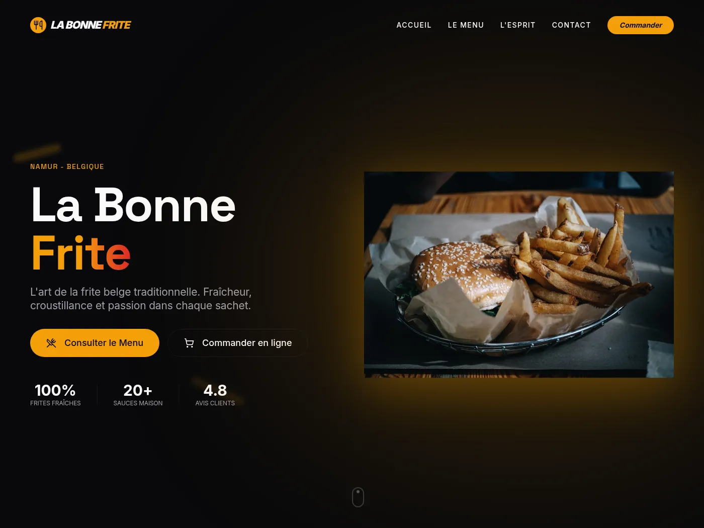 Friterie Motion Site