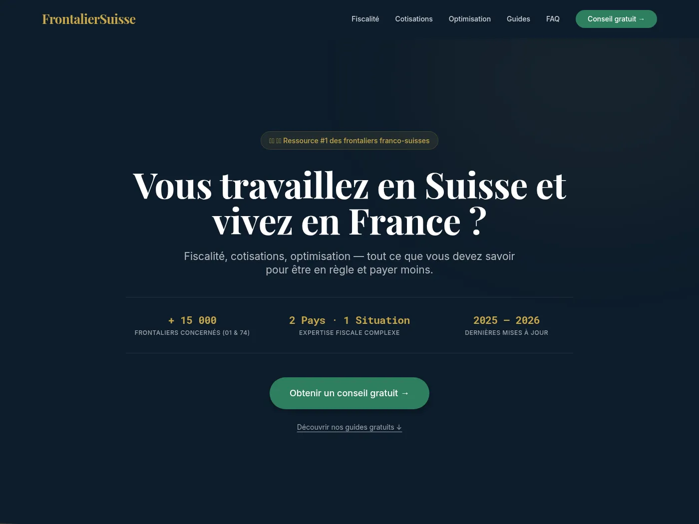 FrontalierSuisse Premium Site
