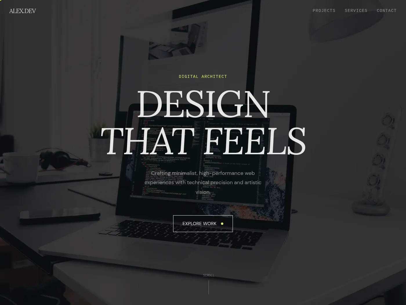 DevFront Landing Elegante