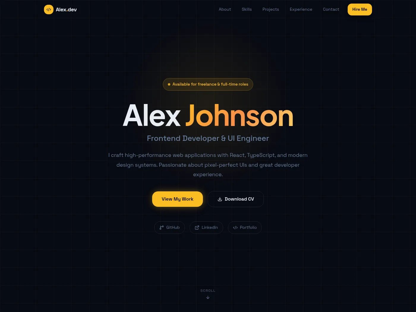 Frontend Dev Portfolio