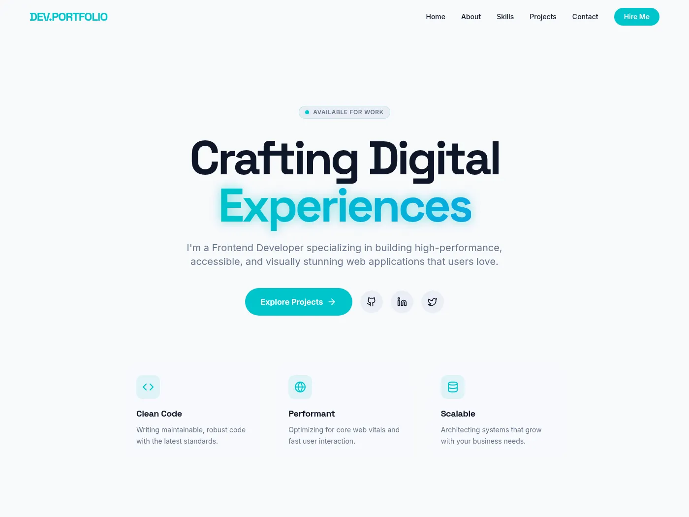 Frontend Dev Portfolio