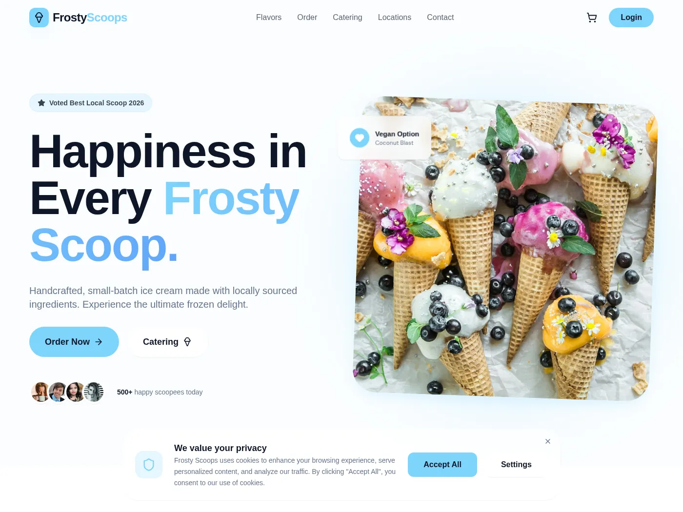 Frosty Scoops Platform