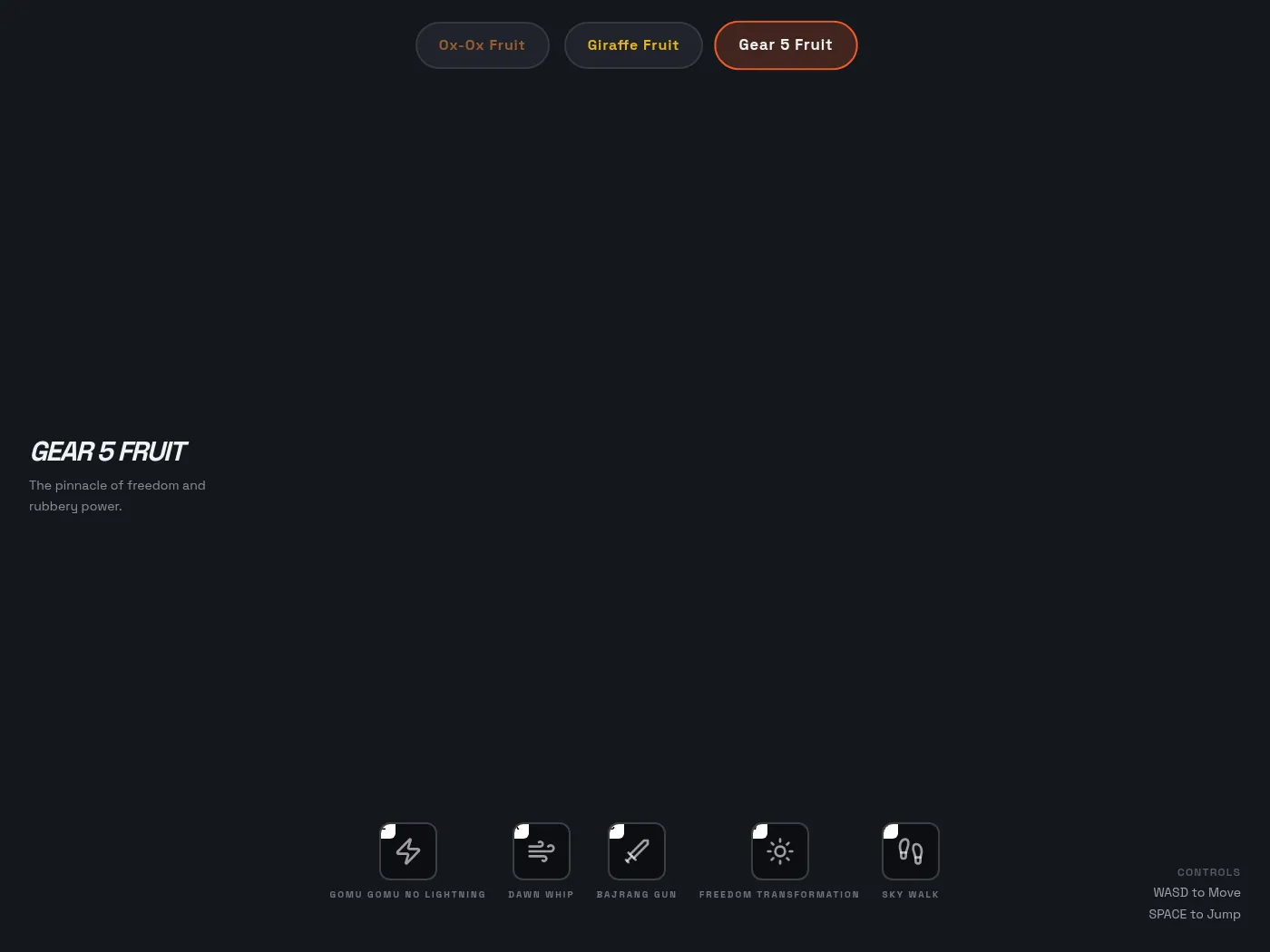 Fruit Ability Sandbox