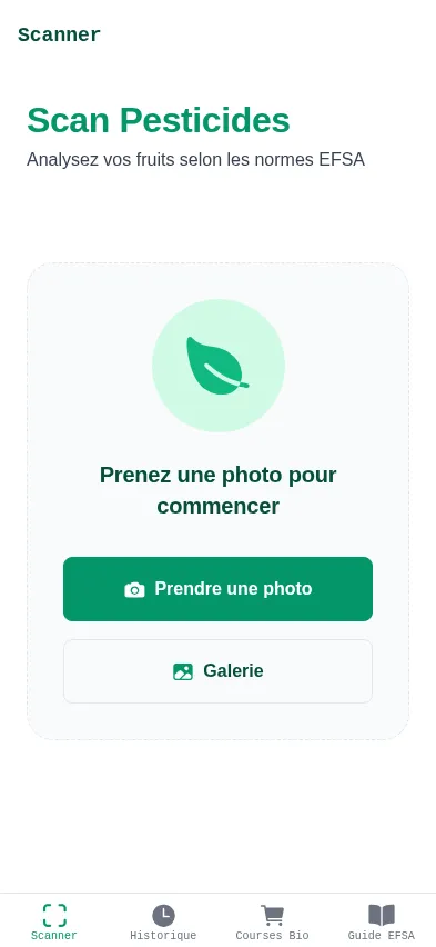 Fruit Pesticide Scanner