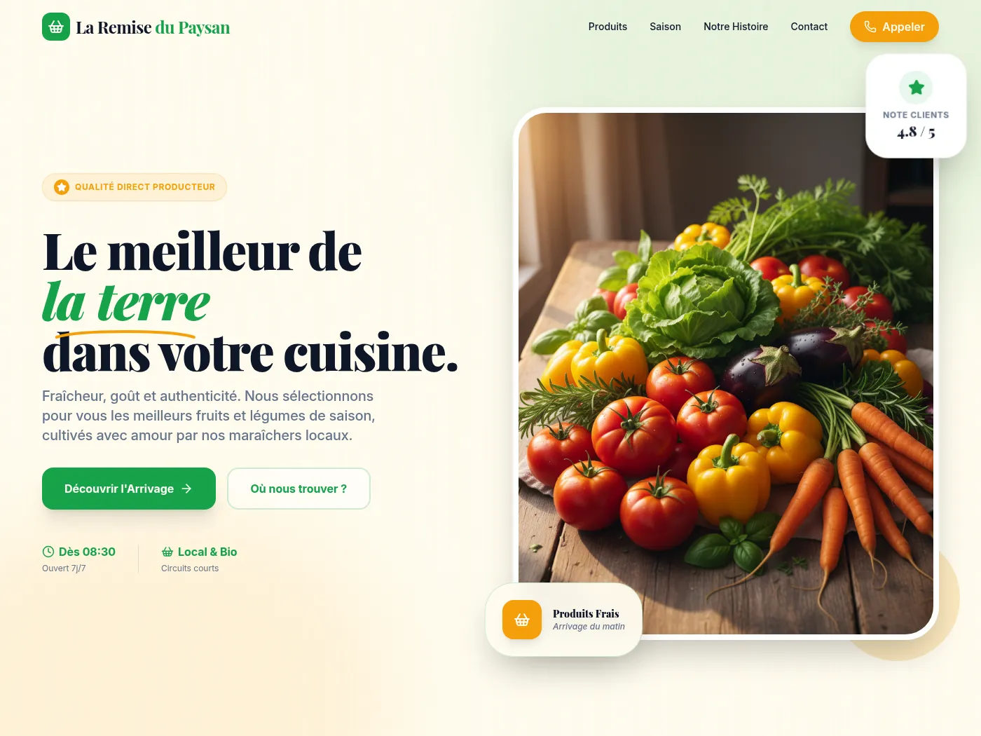 Market Fresh Site
