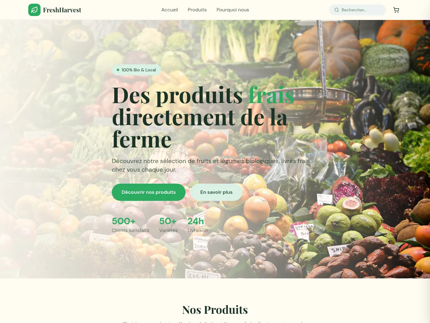 FreshHarvest Shop
