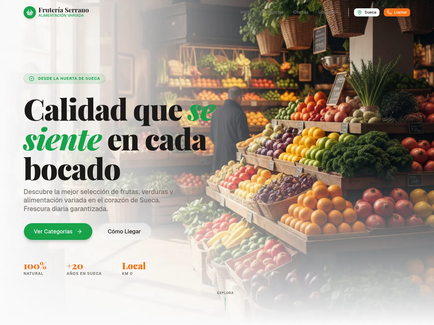Frutería Web Showcase