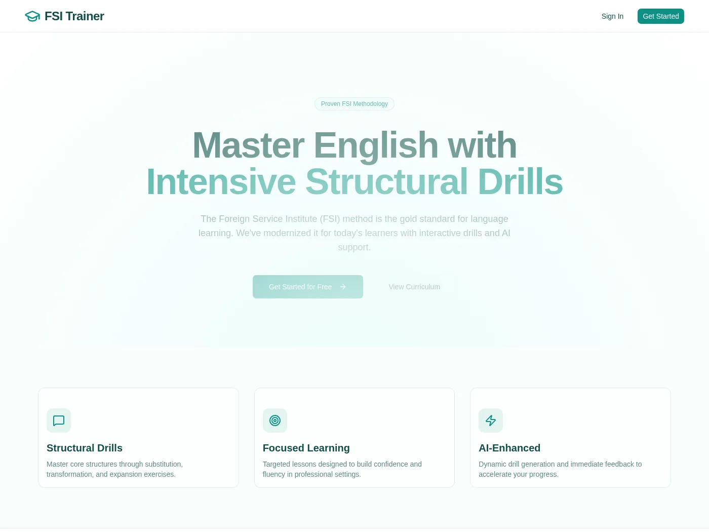 FSI English Trainer