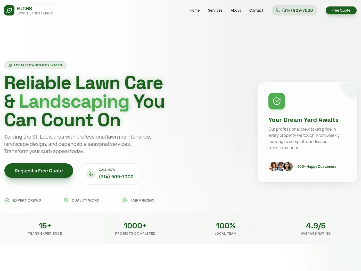 Fuchs Landscaping Leads Site