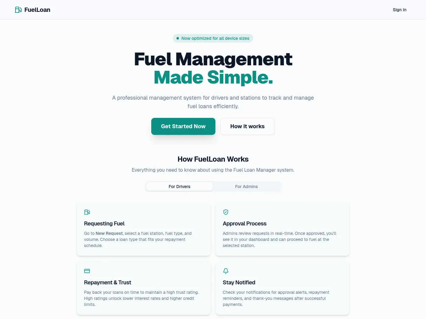 Fuel Loan Manager