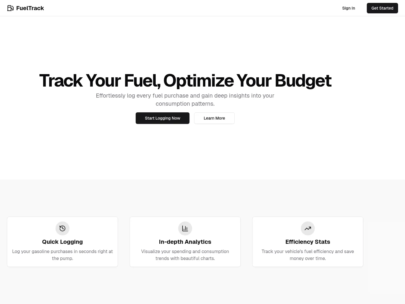 FuelTrack Logbook