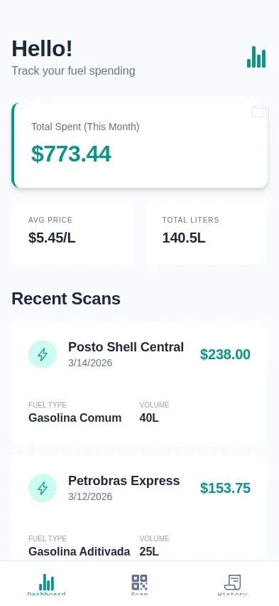Fuel Receipt Scanner