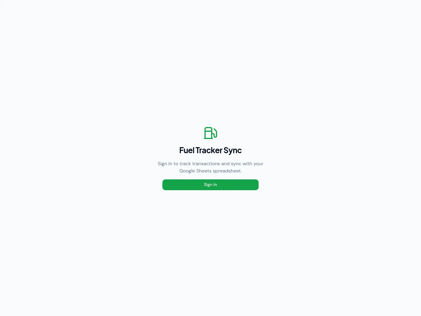 Fuel Transaction Tracker