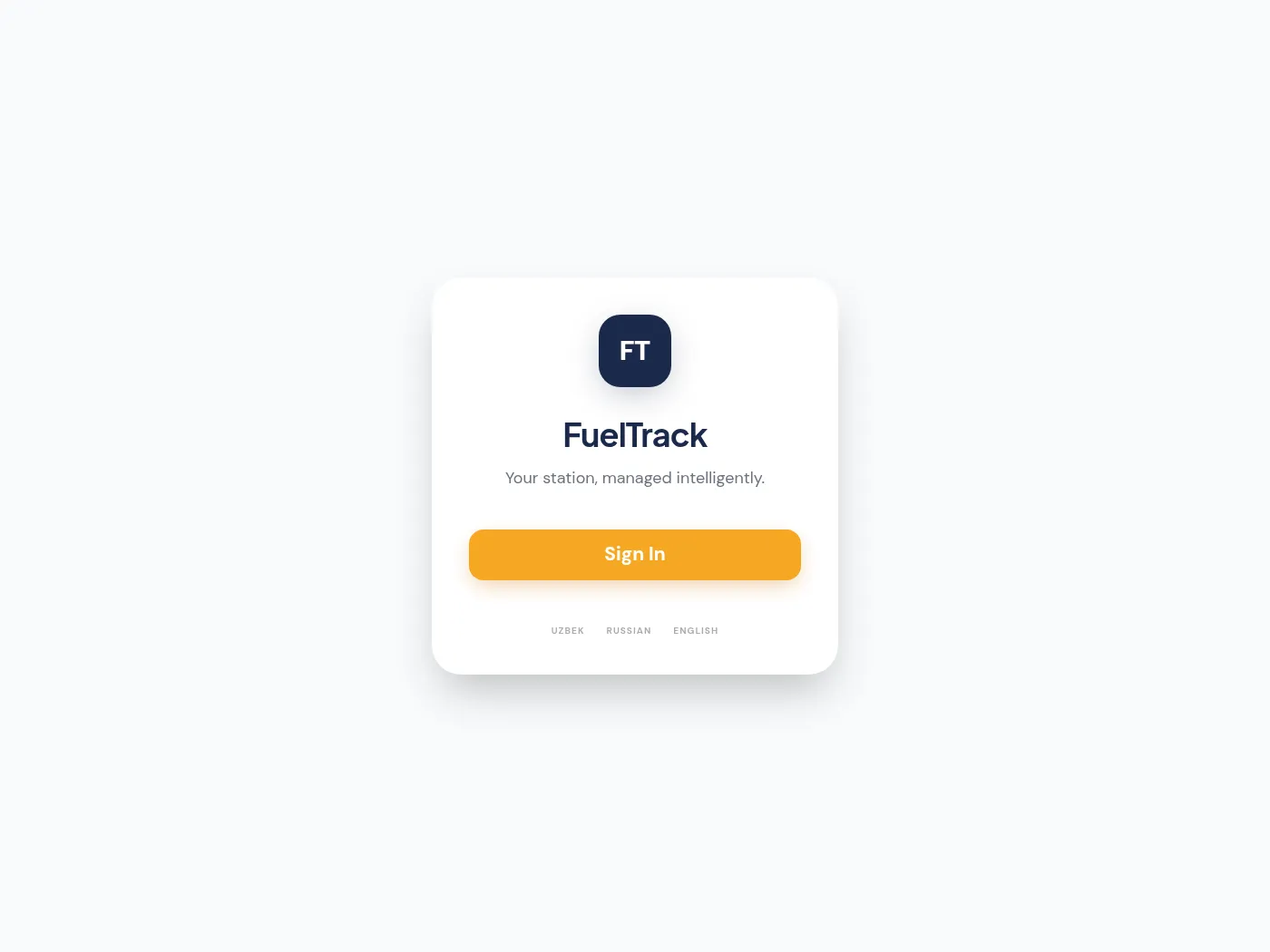 FuelTrack Dashboard