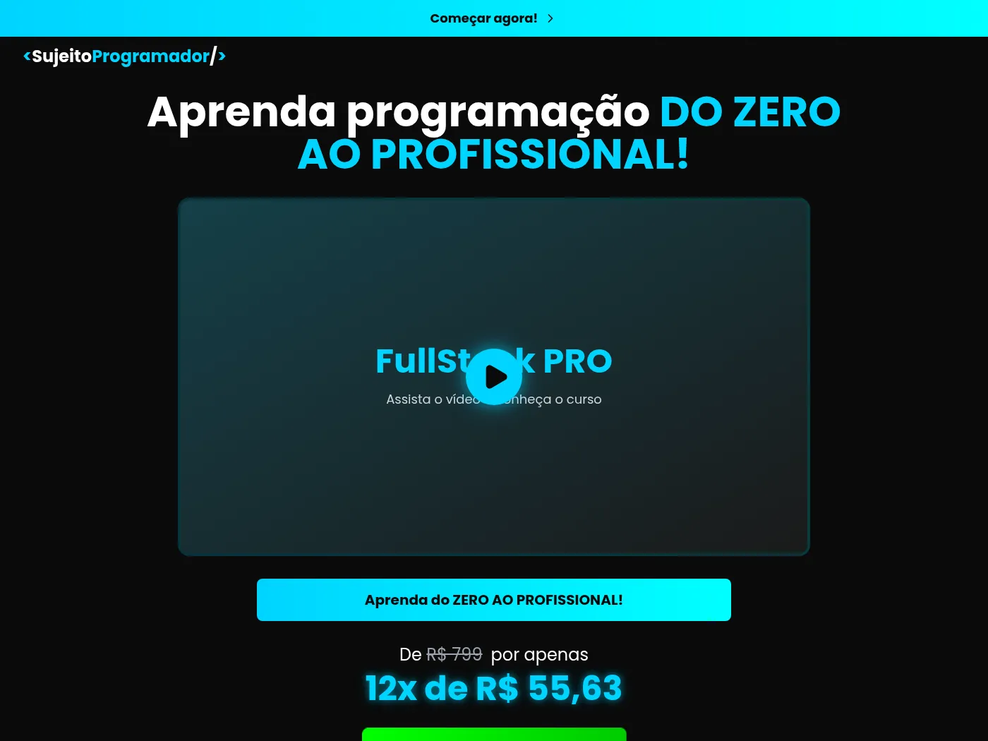 FullstackPro Landing Clone