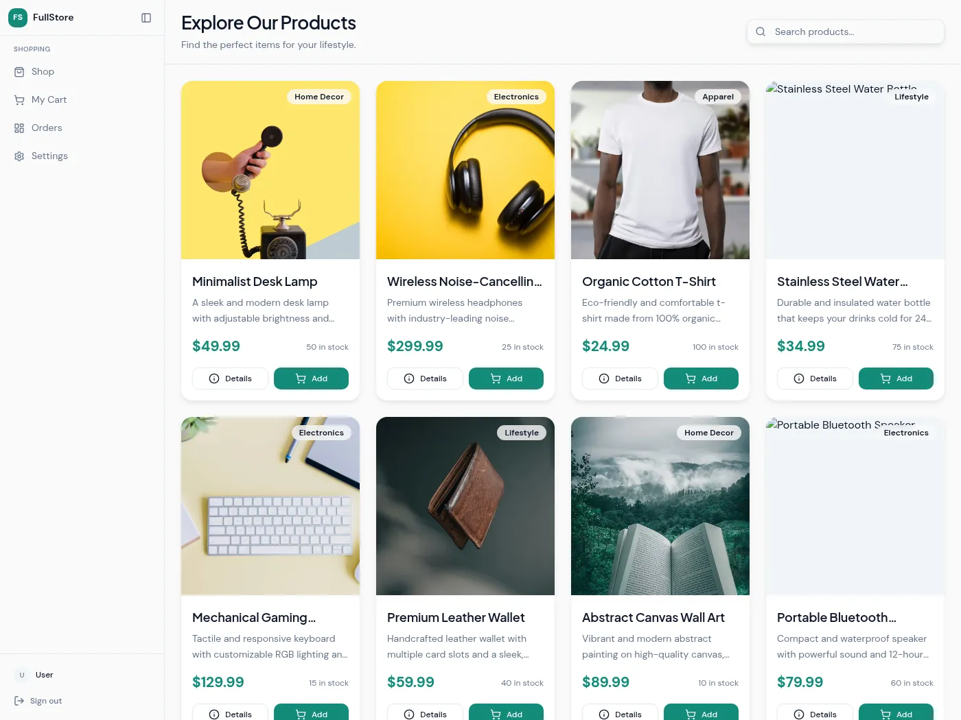 Complete Online Storefront