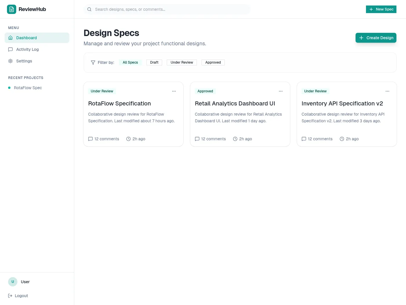 FunctionDesign Review Hub
