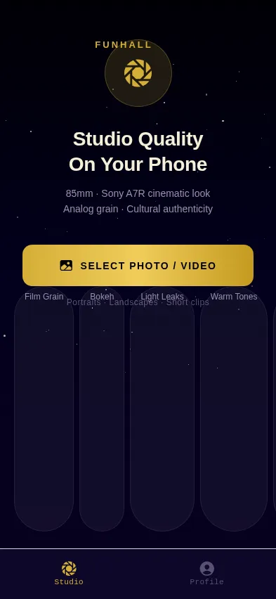 Funhall Studio App