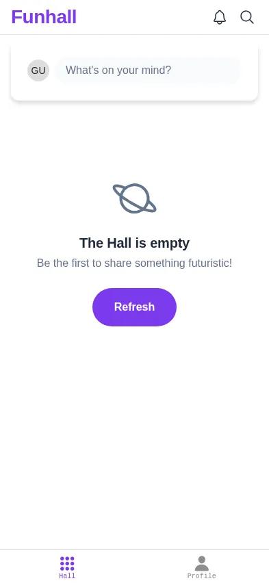 Funhall Social App