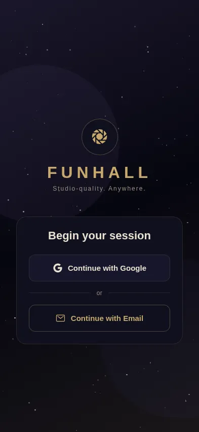 Funhall Studio App