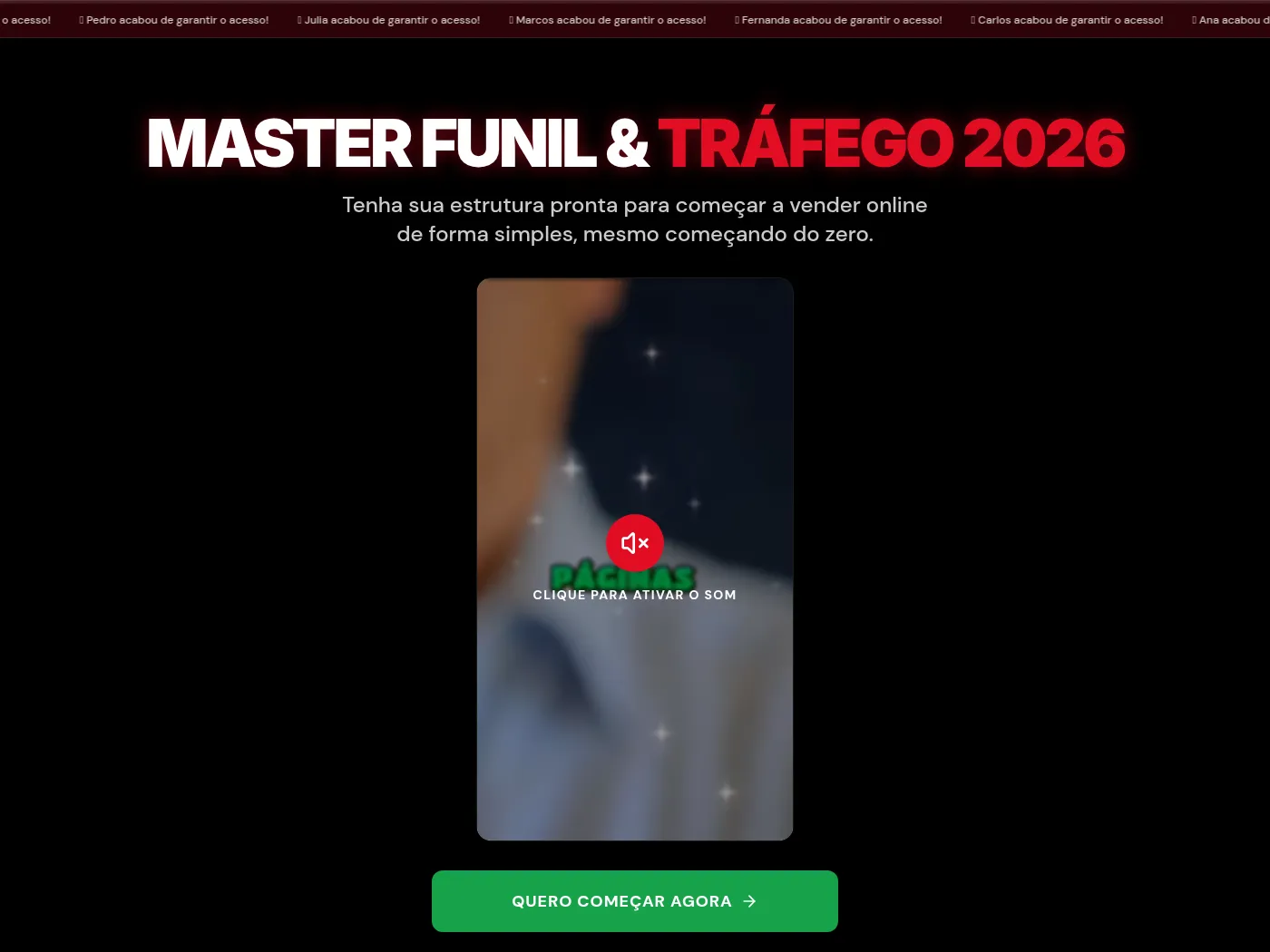 MasterFunil VSL Page