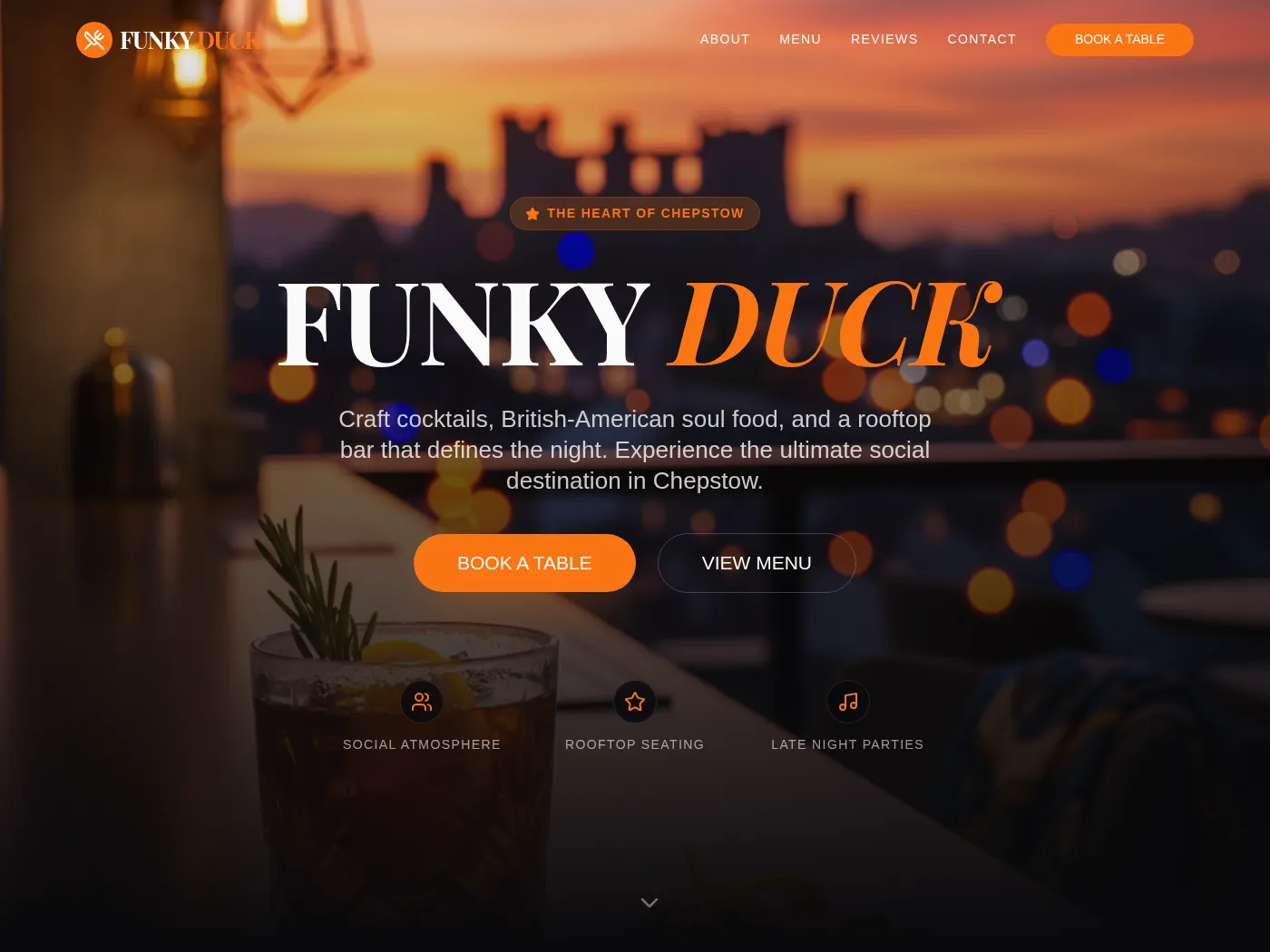 Funky Duck Restaurant Site