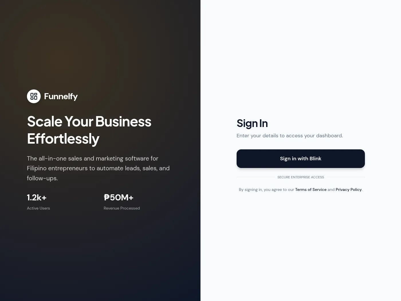 Funnelfy Web Clone