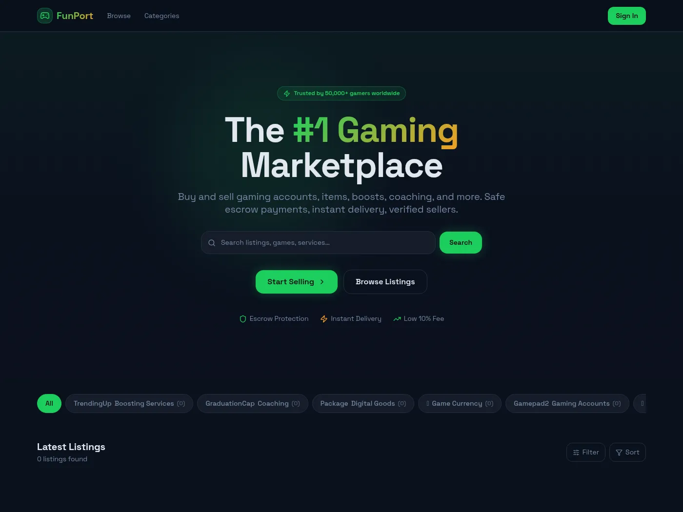 FunPort Marketplace