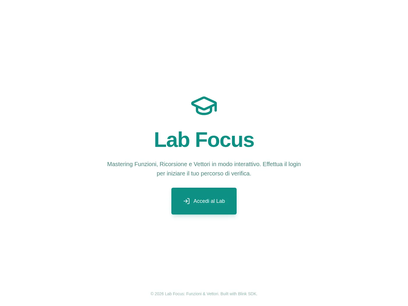 Lab Focus: Funzioni & Vettori