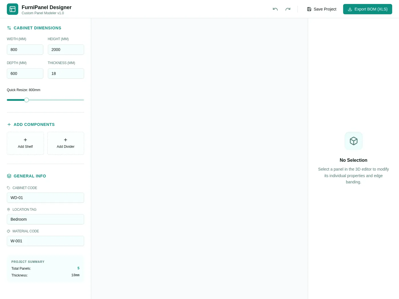 FurniPanel Designer