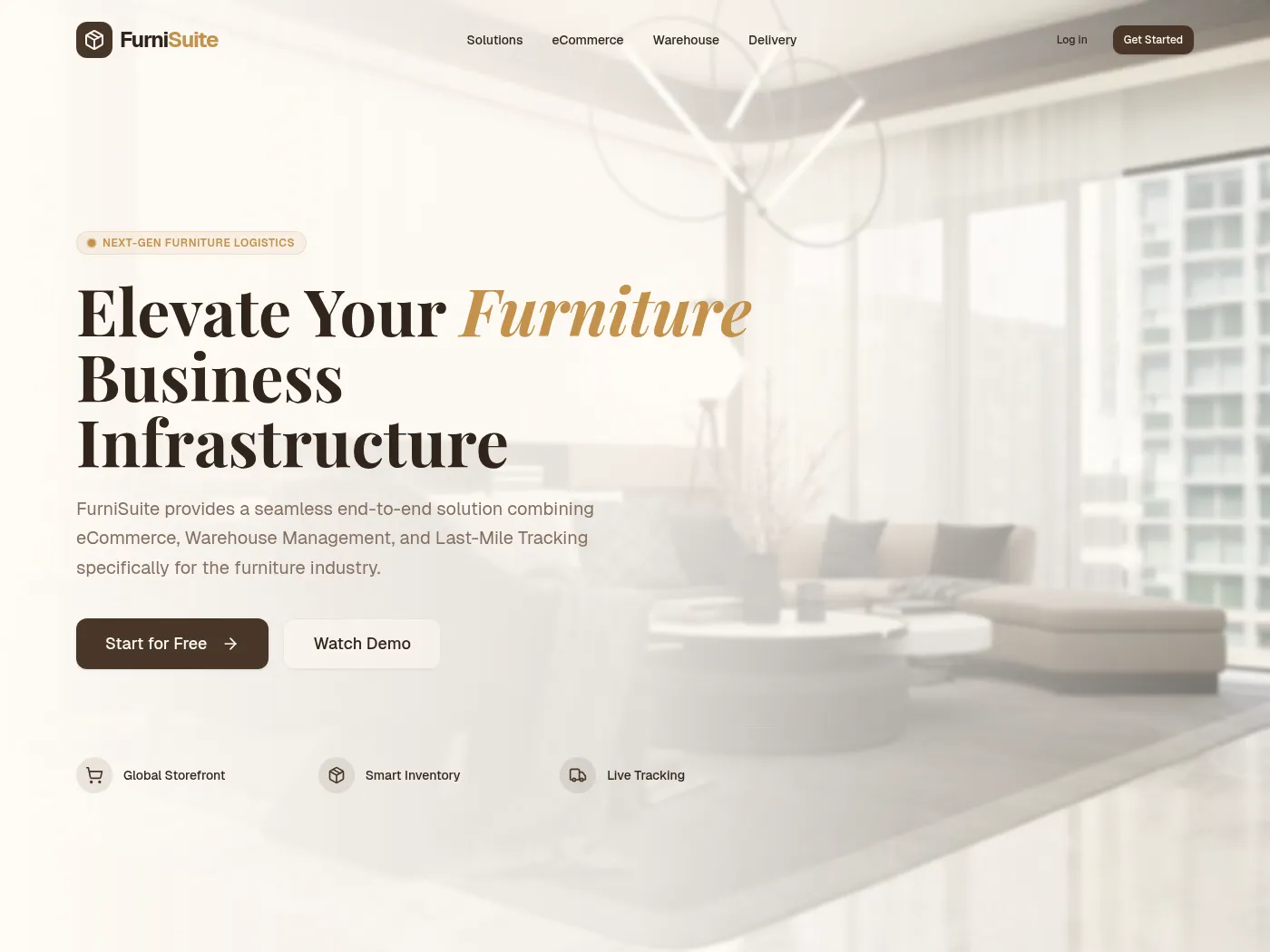 FurniSuite Landing Page