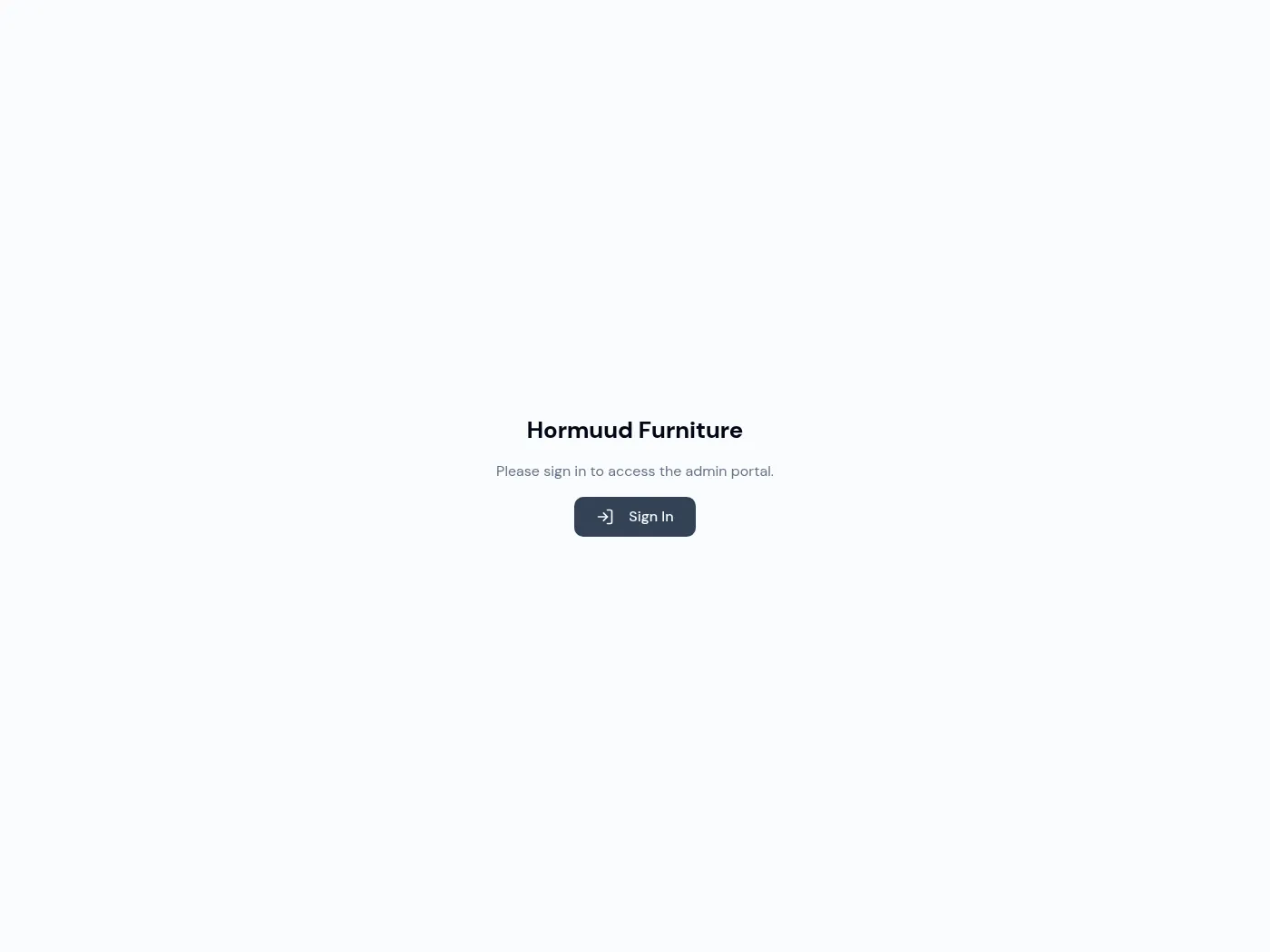 Hormuud Furniture Admin Portal