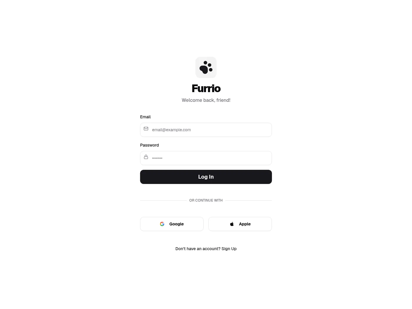 Furrio Social Network