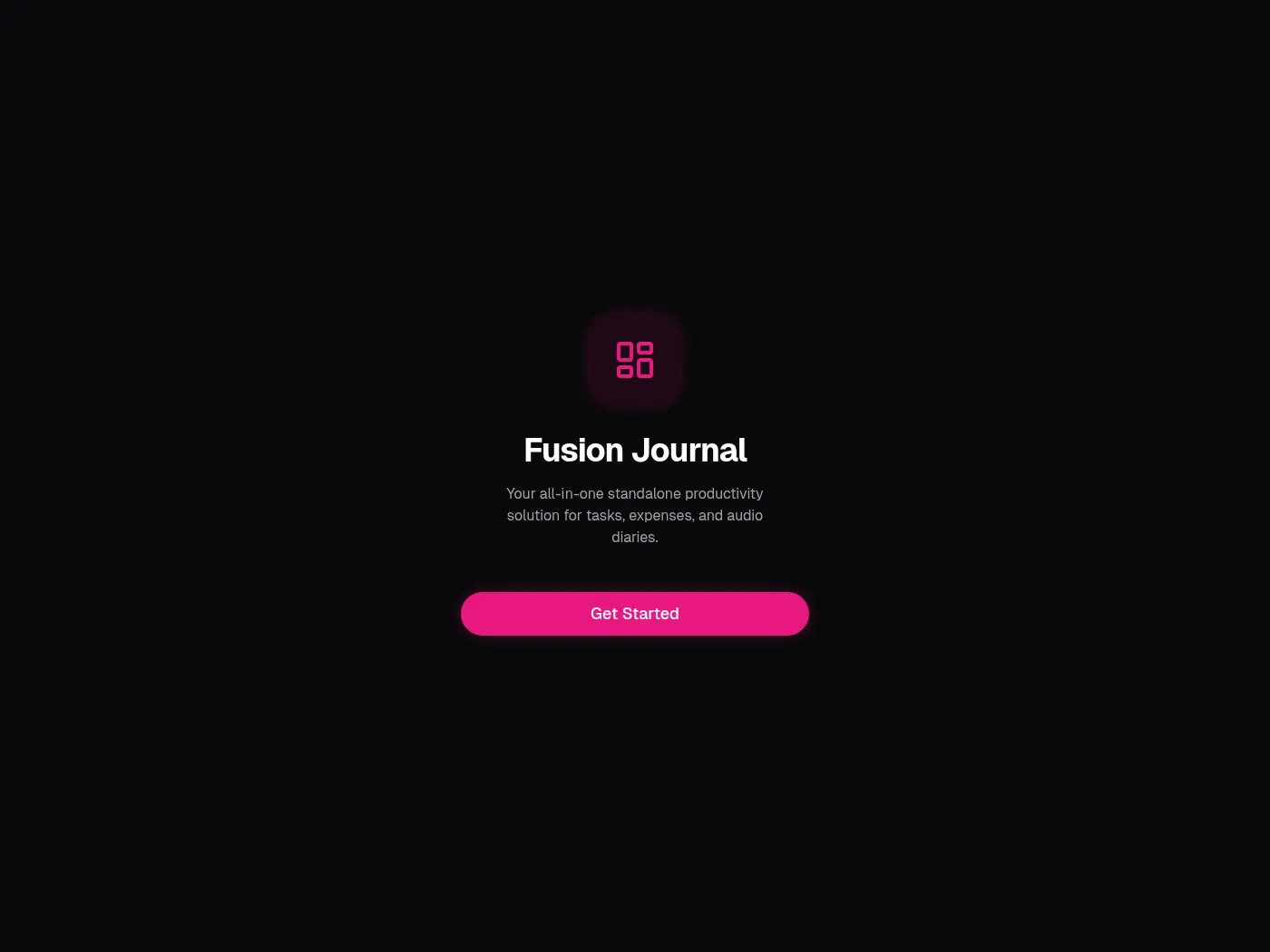 Fusion Journal App