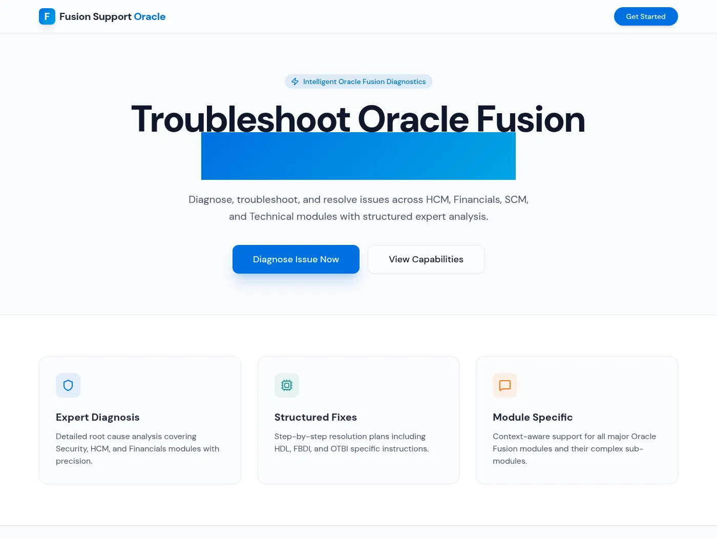 Oracle Fusion Support Bot