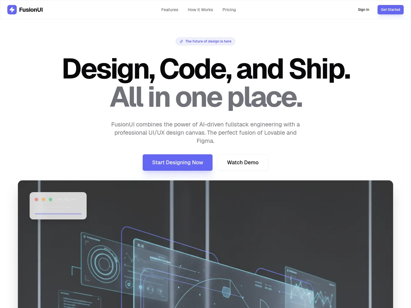 FusionUI Designer Platform
