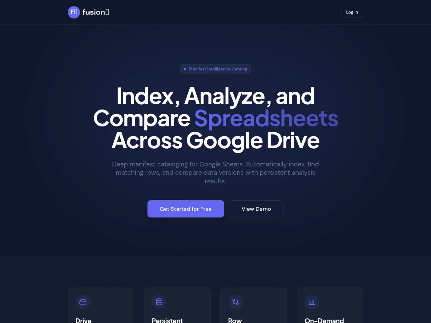 FusionX Manifest Catalog