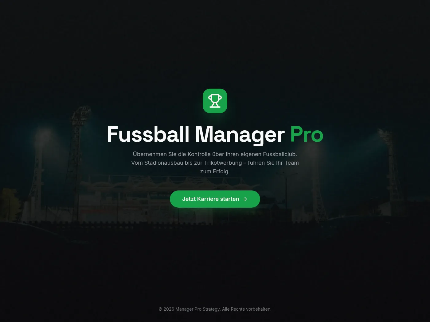 Fussball Manager Pro