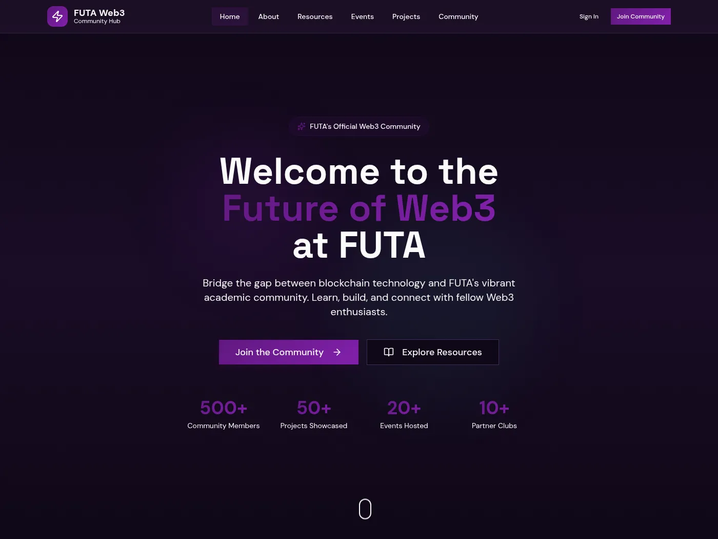 FUTA Web3 Community Hub