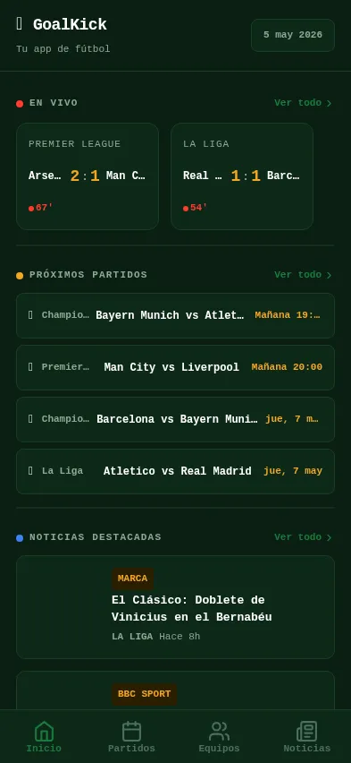 GoalKick App