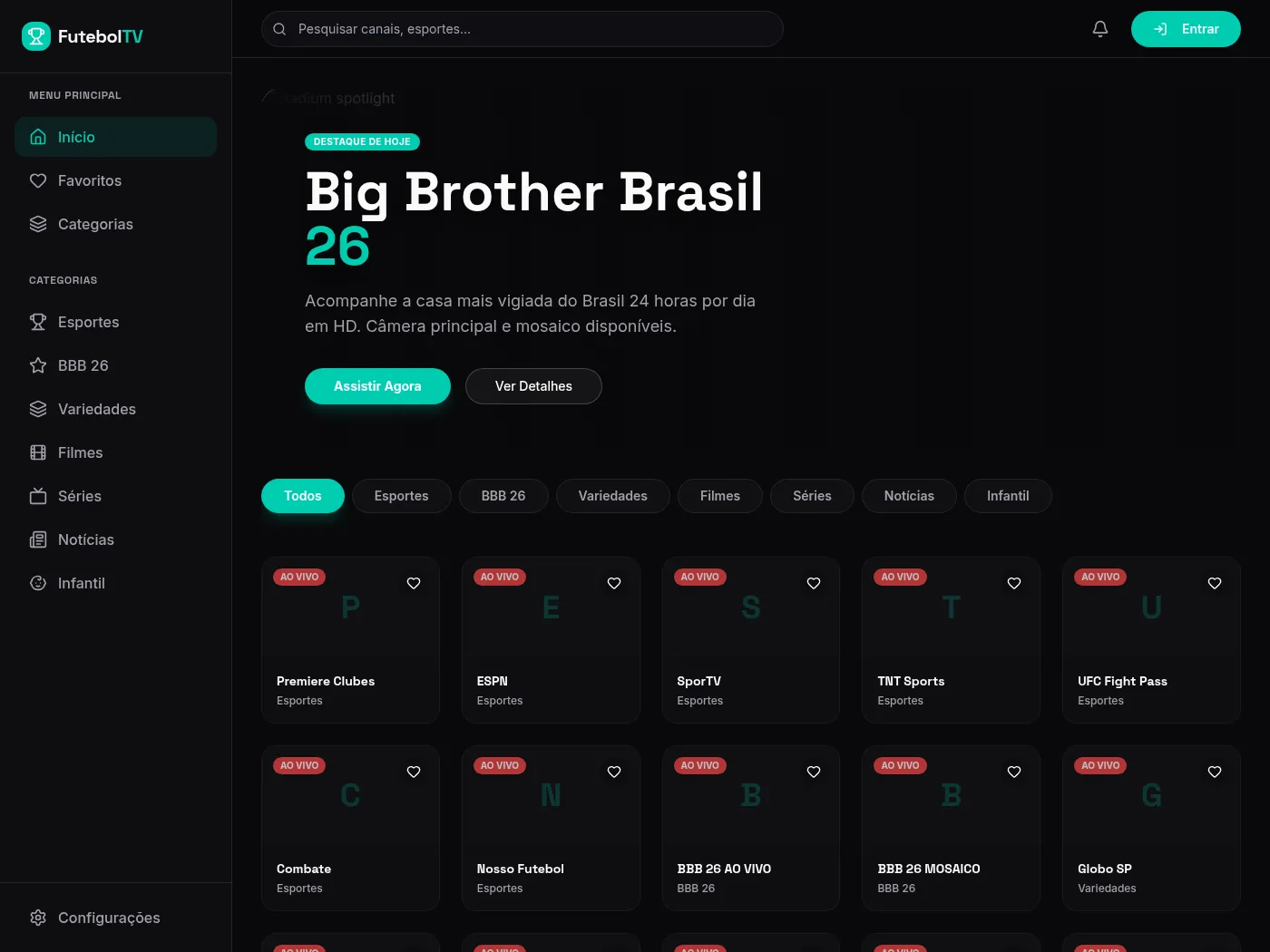 Futebol TV Hub