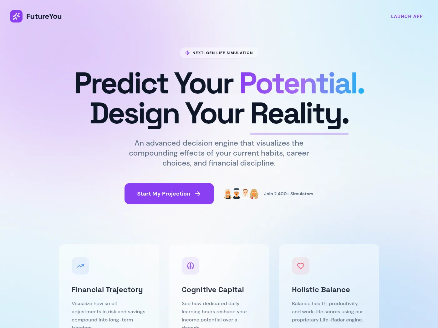 FutureYou Life Simulator
