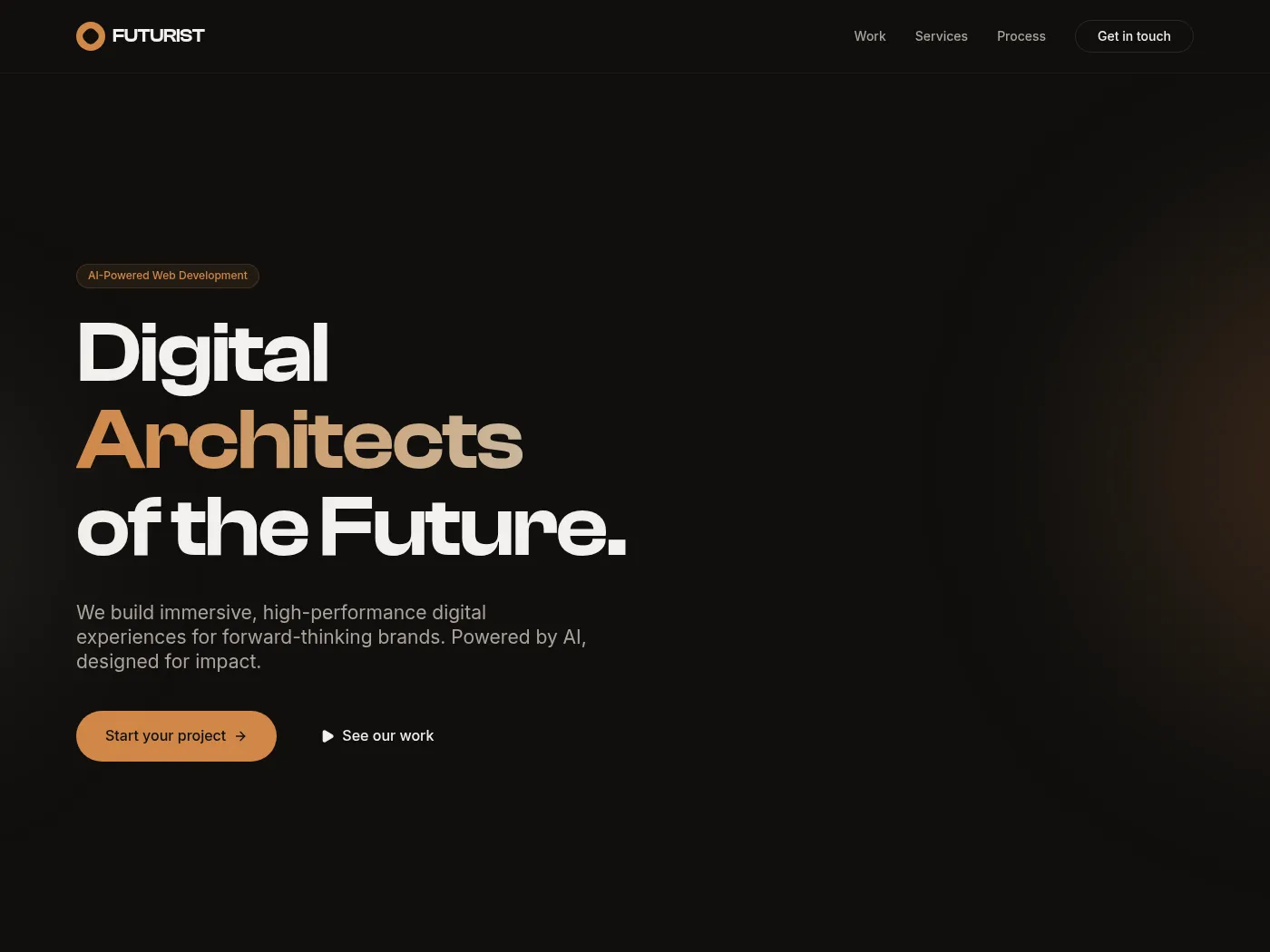 Futurist Agency Landing