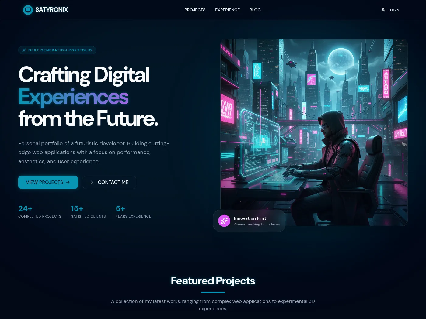 Futurist Portfolio Pro