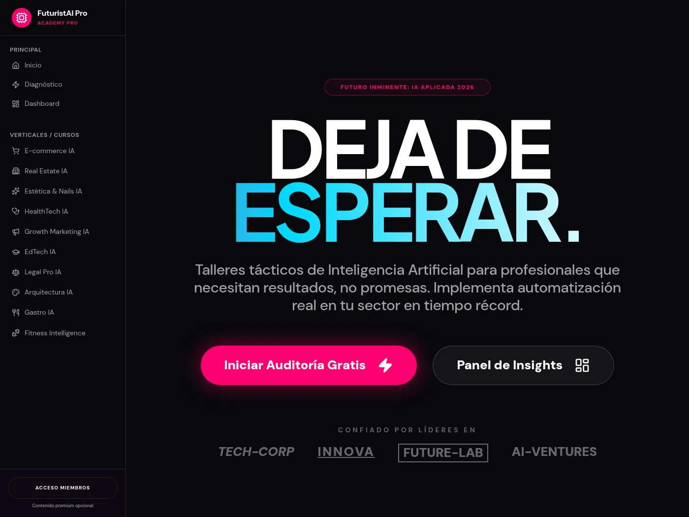 FuturistAI Pro Dashboard