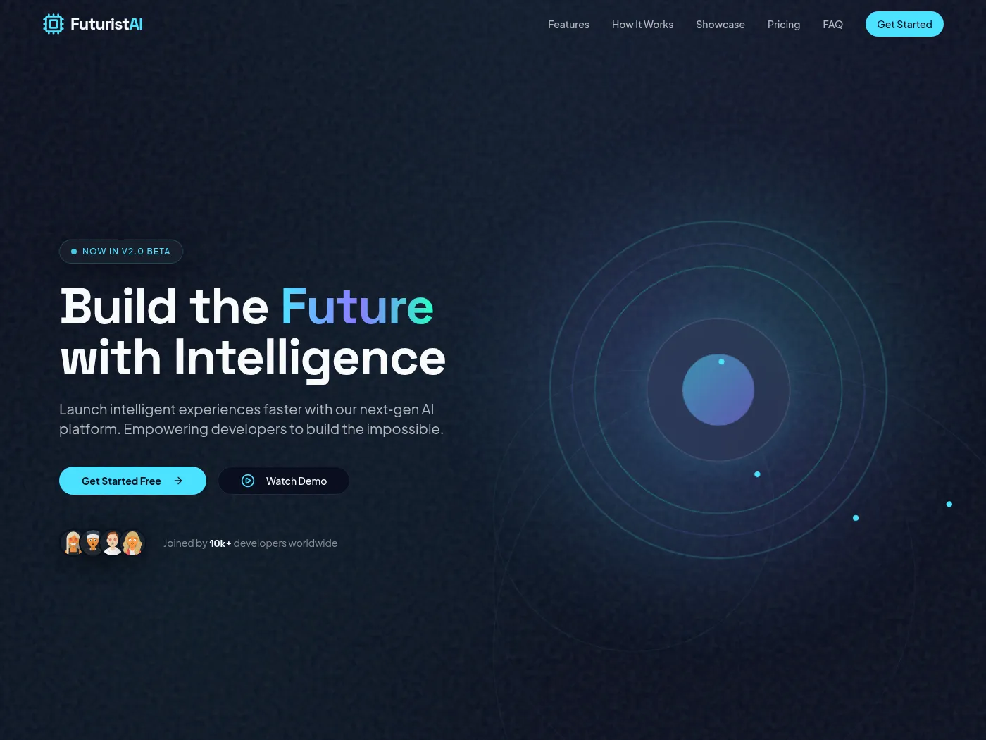 FuturistAI Landing Page